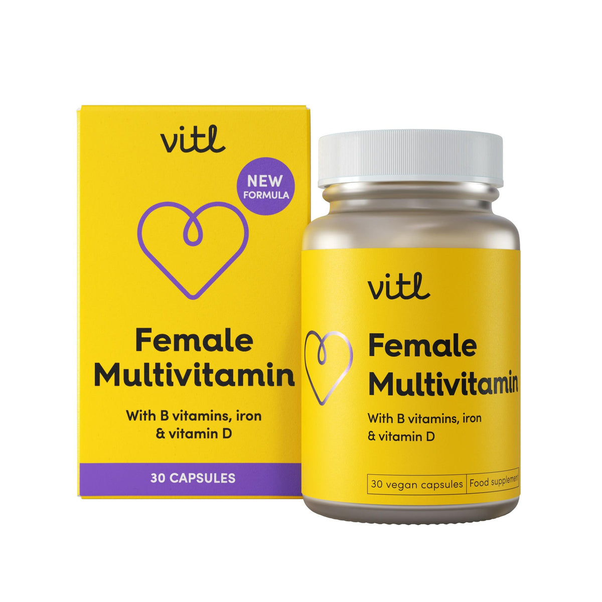 Vitl Female Multivitamin 30Caps – SuperfoodUK