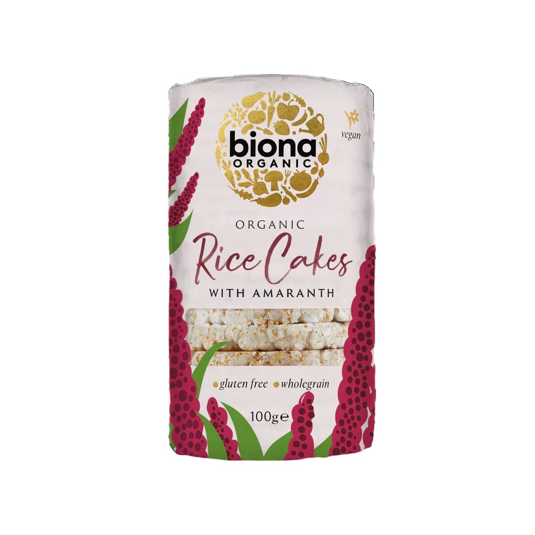 Biona Rice Cakes with Amaranth Organic -Wholegrain-low fat 100g (Pack ...