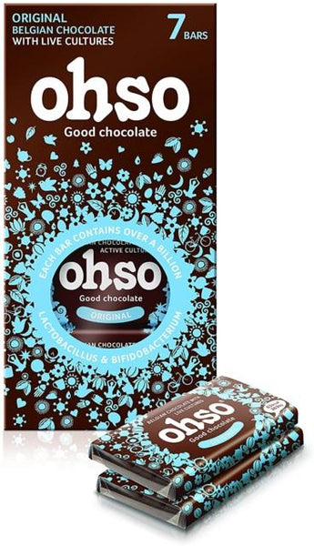 Ohso No Added Sugar Dark 72 7 Bar Pack 94.5g SuperfoodUK