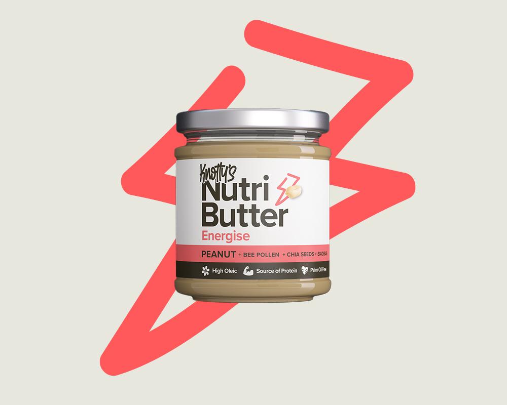 Knottys Nutri-butter - Energise Peanut butter 180g – SuperfoodUK