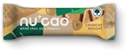Nucao Vegan White Chocolate - Crunchy Nougat 40g (Pack of 12) – SuperfoodUK