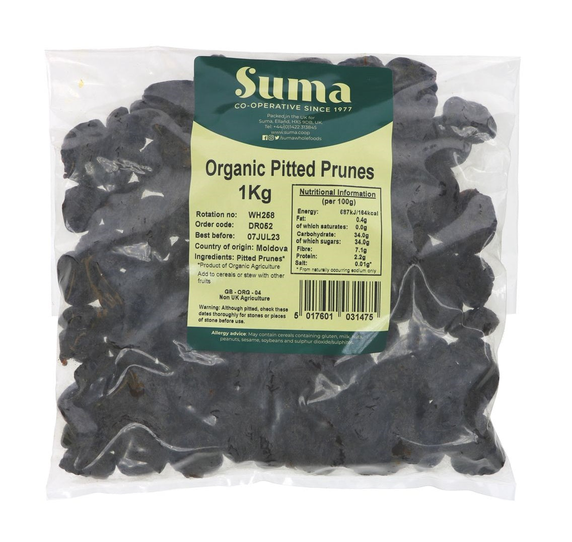 Suma Bagged Down - Organic Pitted Prunes 1kg – SuperfoodUK