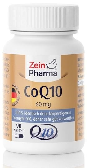 Zein Pharma Coenzyme Q10, 60mg - 90 caps – SuperfoodUK