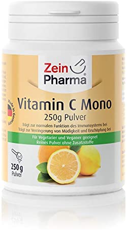 Zein Pharma Vitamin C Mono Powder - 250g – SuperfoodUK